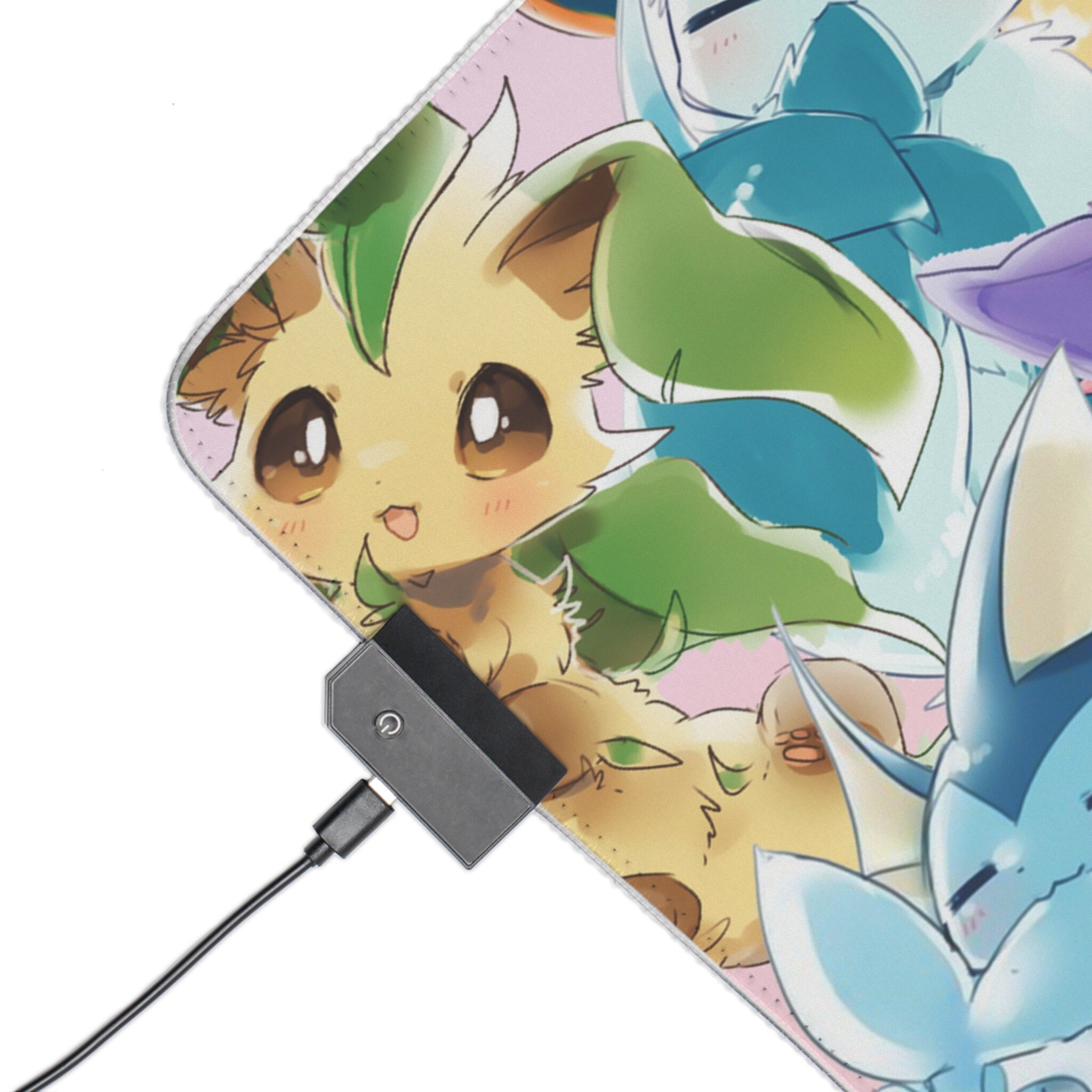 LED Colourful Eevee Eeveelutions Gaming Desk Mouse Pad - Etsy UK