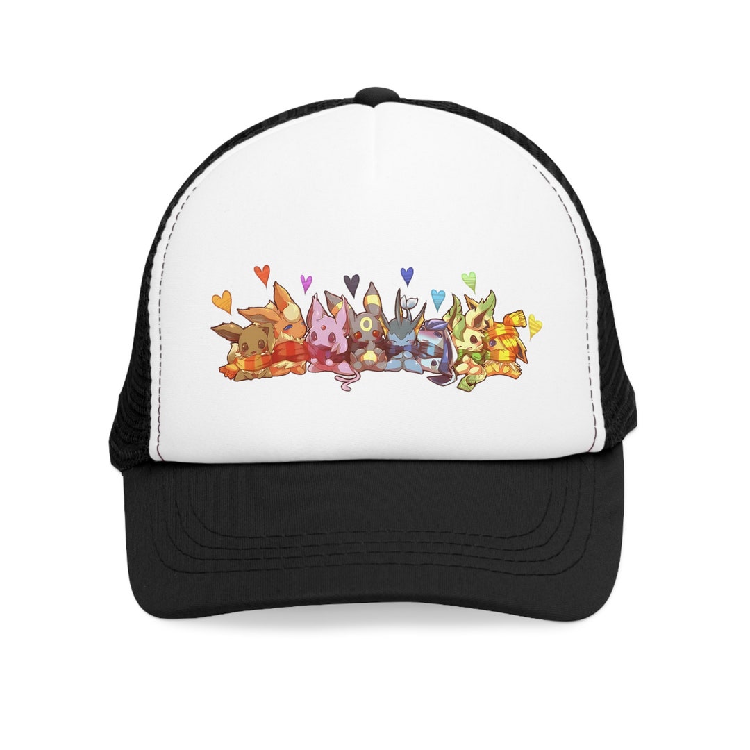 Unisex Cute Winter Eevee Eeveelutions Mesh Cap - 4 Colours Available - Etsy
