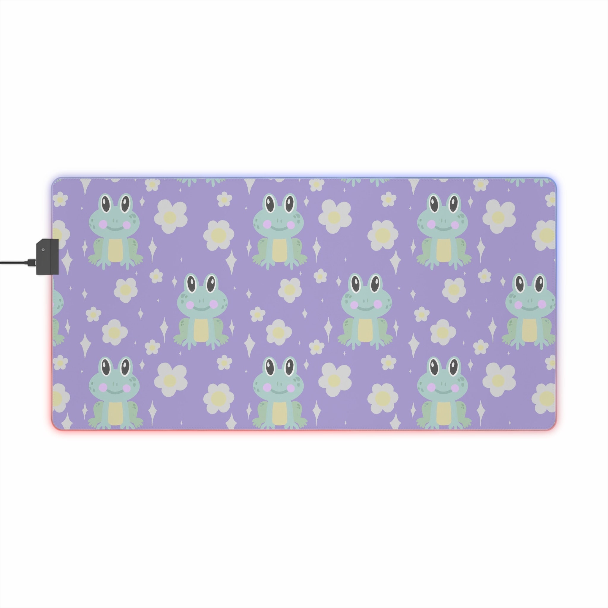 LED Pastel Purple and Green Frog Gaming Mouse Pad - Etsy
