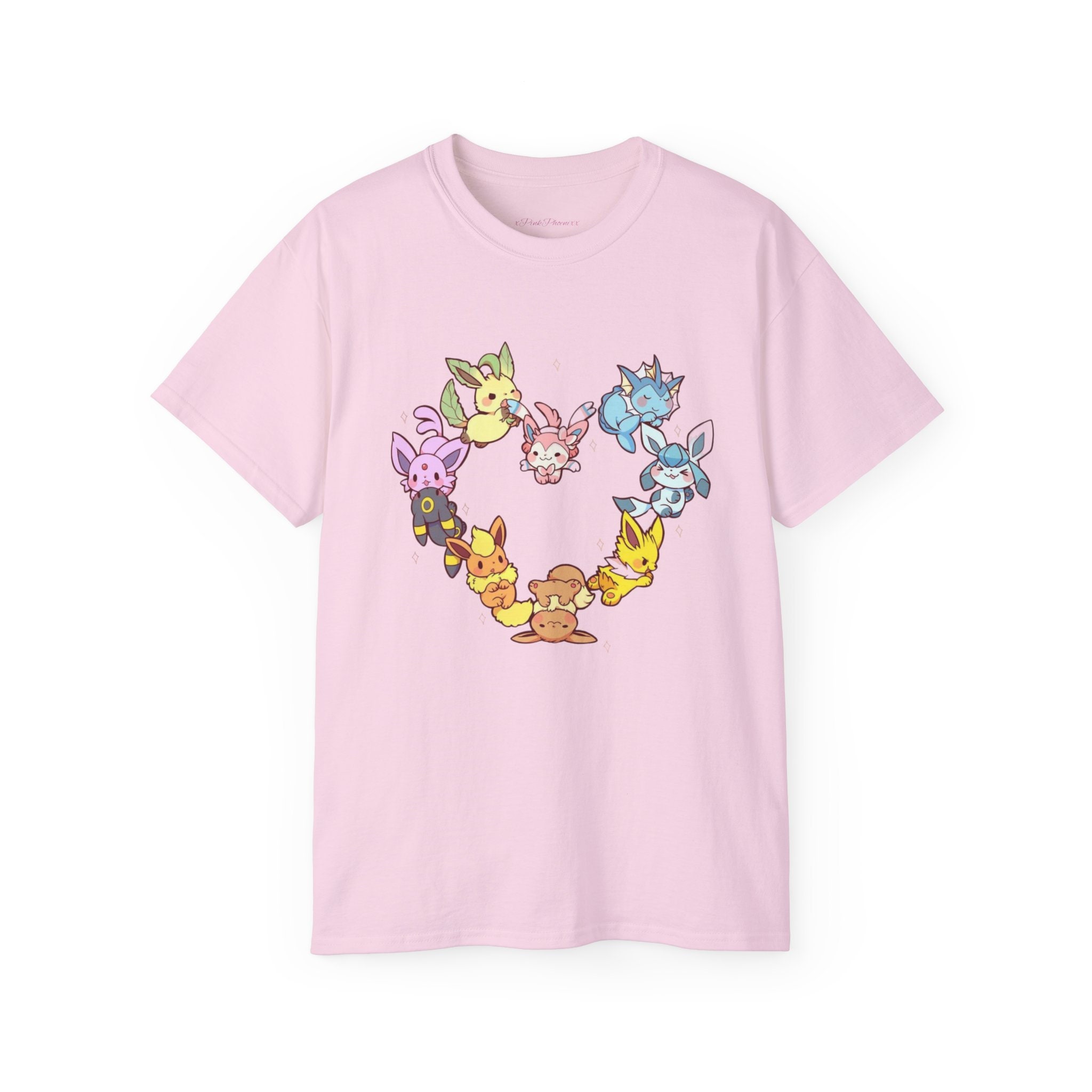 Eevee Eeveelutions Heart Shape Unisex Ultra Cotton Tee Gifts for Her ...