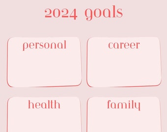 2024 Goal Setting Template Neutral printable - Etsy