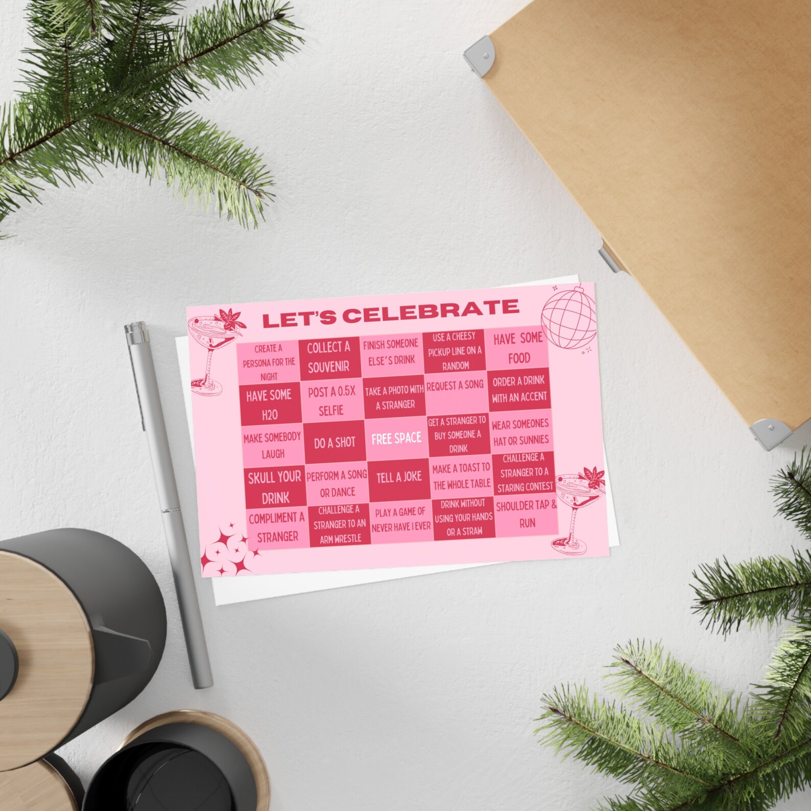 Birthday Celebration Bingo - Instant Download, Bachelorette Party, Hens ...
