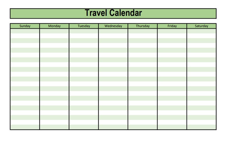 Travel Preparation Packet - Etsy