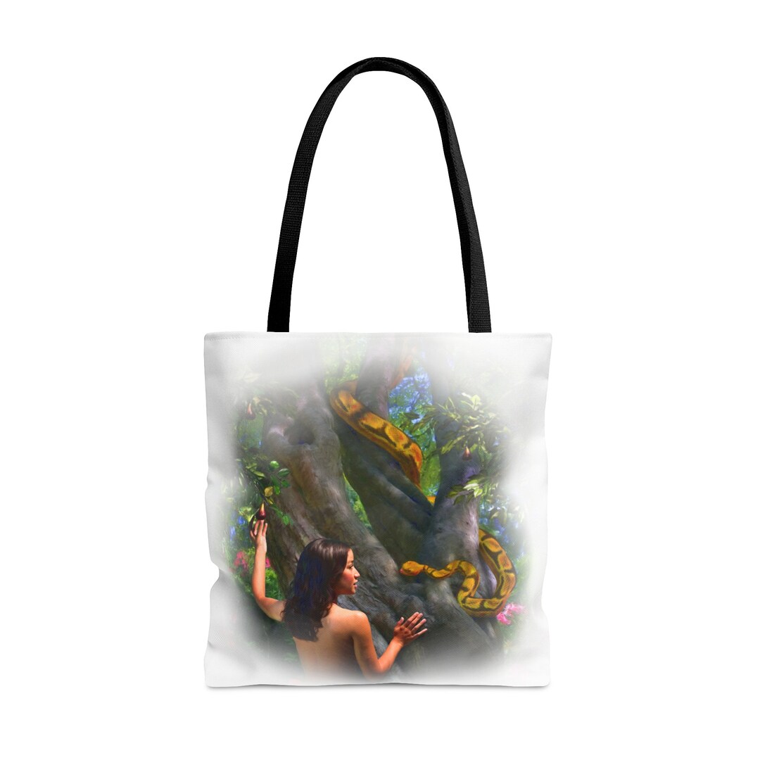 Eve and the Forbidden Fruit Tote Bag Aesthetic Angel Fallen Angel ...