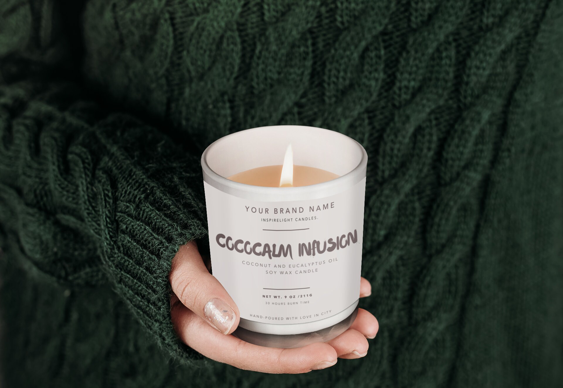 Editable Candle Labels Personalized Candle Label Create Your Own Candle ...