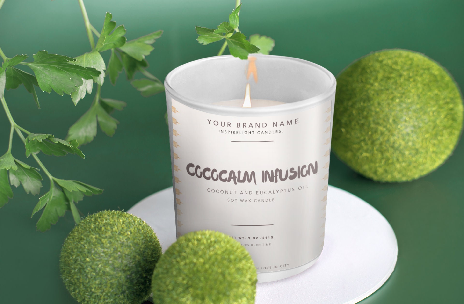 Editable Candle Labels Personalized Candle Label Create Your Own Candle ...