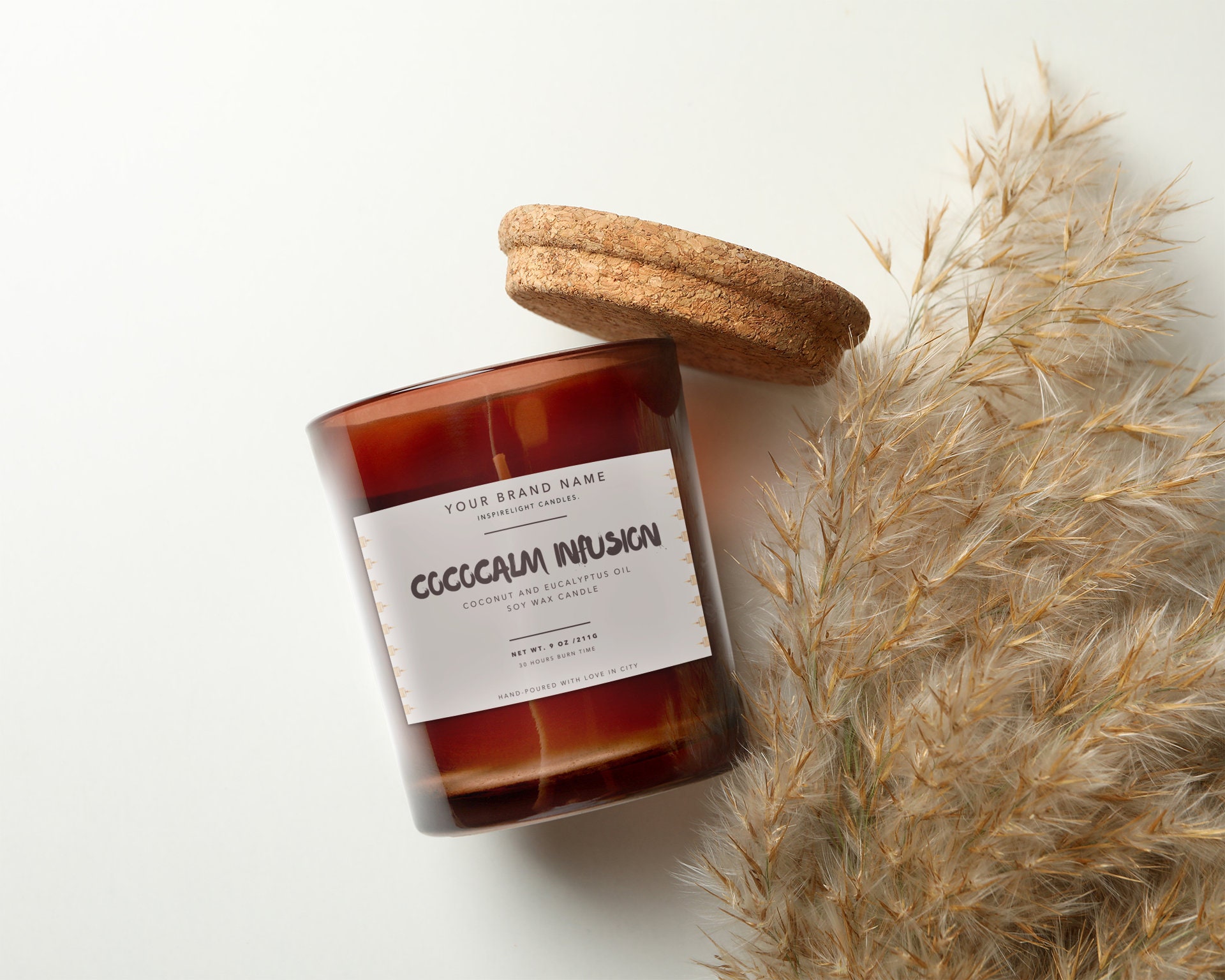 Editable Candle Labels Personalized Candle Label Create Your Own Candle ...