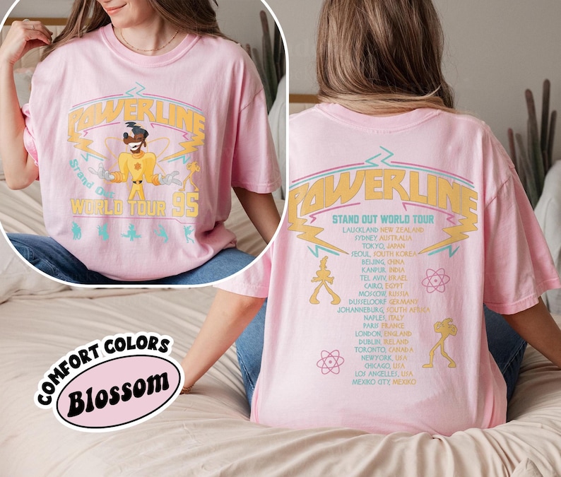 Powerline Goofy Movie Comfort Colors Shirt, Vintage Powerline Stand Out ...