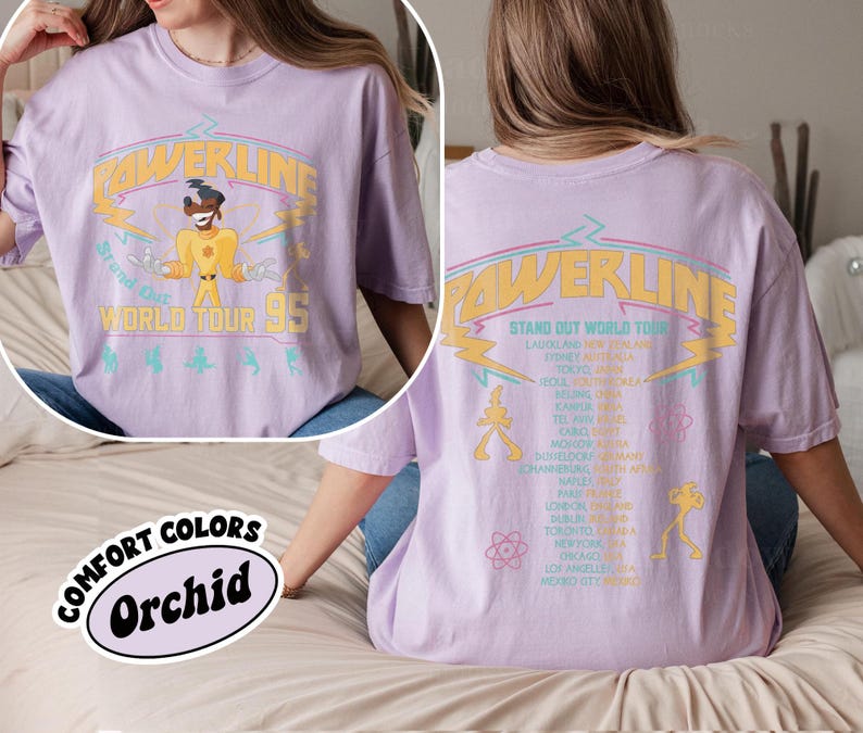 Powerline Goofy Movie Comfort Colors Shirt, Vintage Powerline Stand Out ...