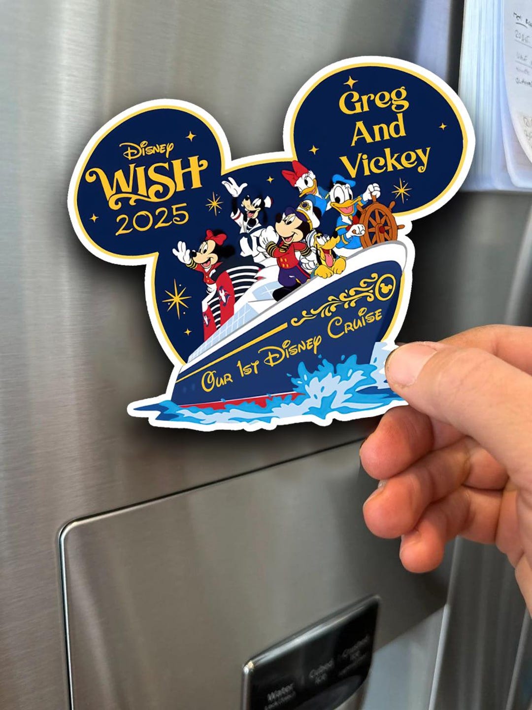 Personalized Our 1st Disney Cruise Ship Family Magnet, 1st Cruise ...
