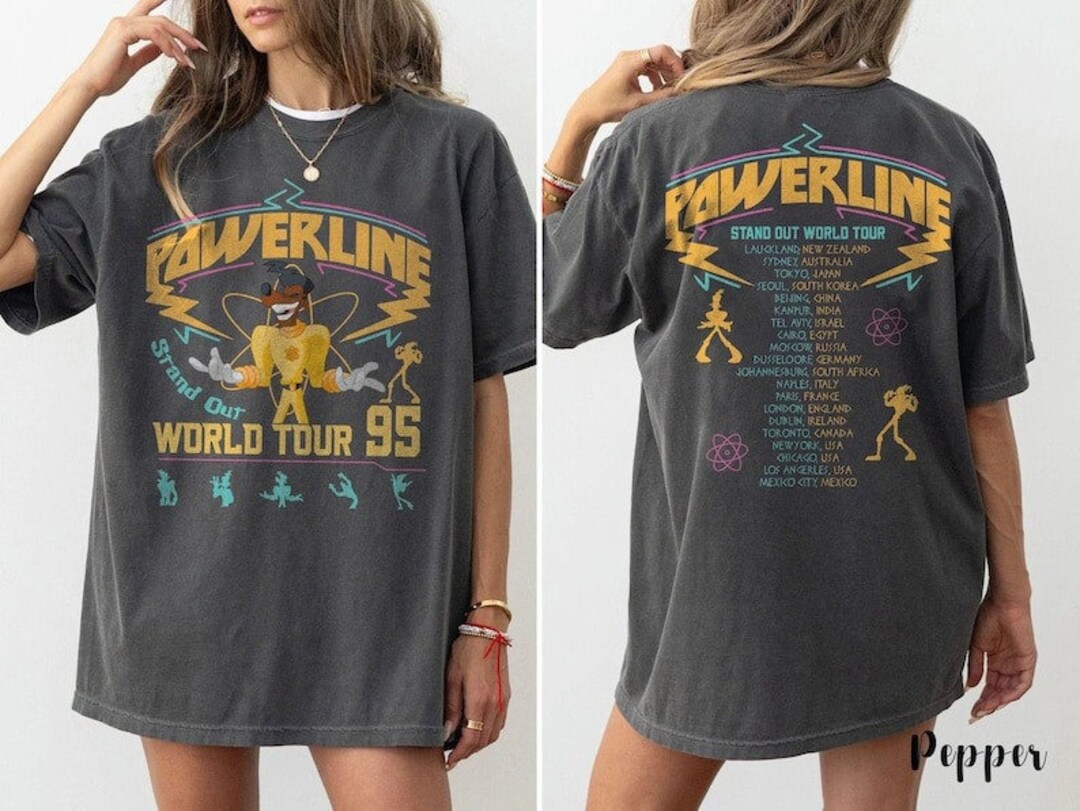 Powerline Goofy Movie Comfort Colors Shirt, Vintage Powerline Stand Out ...