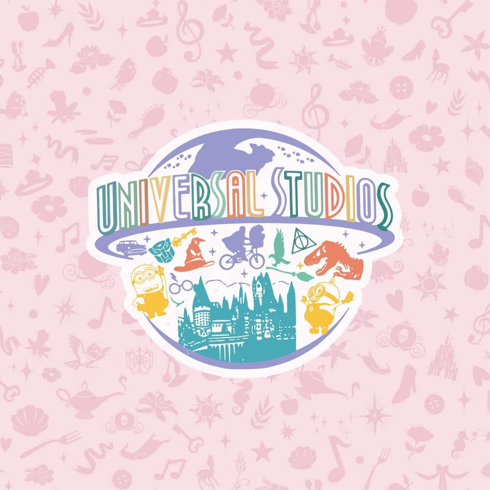 Vintage Disney Universal Studios Sticker, Universal Studios Sticker ...