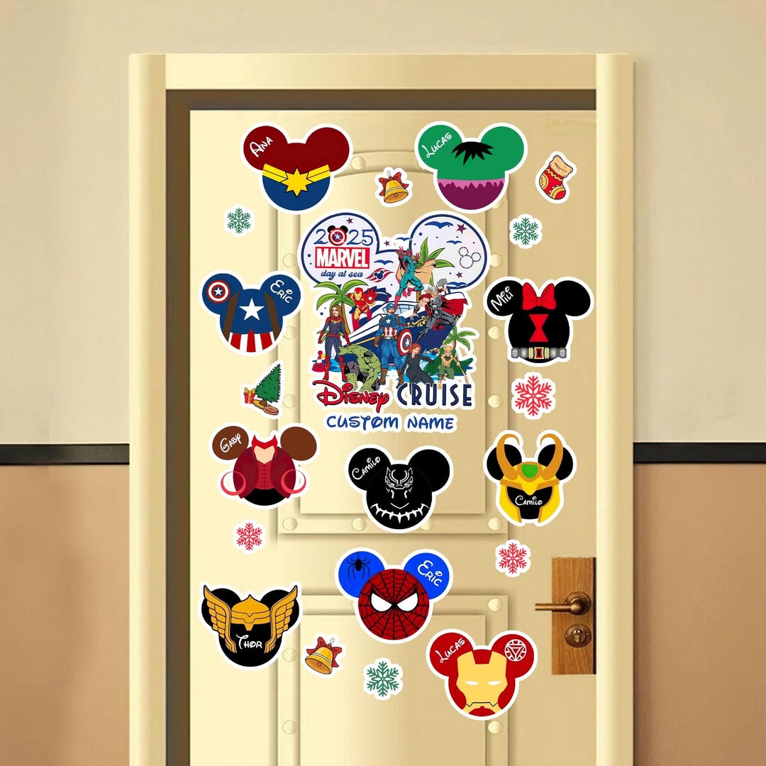 Marvel Inspired Magnet, Disney Cruise Door Magnet, Disney Family Cruise ...