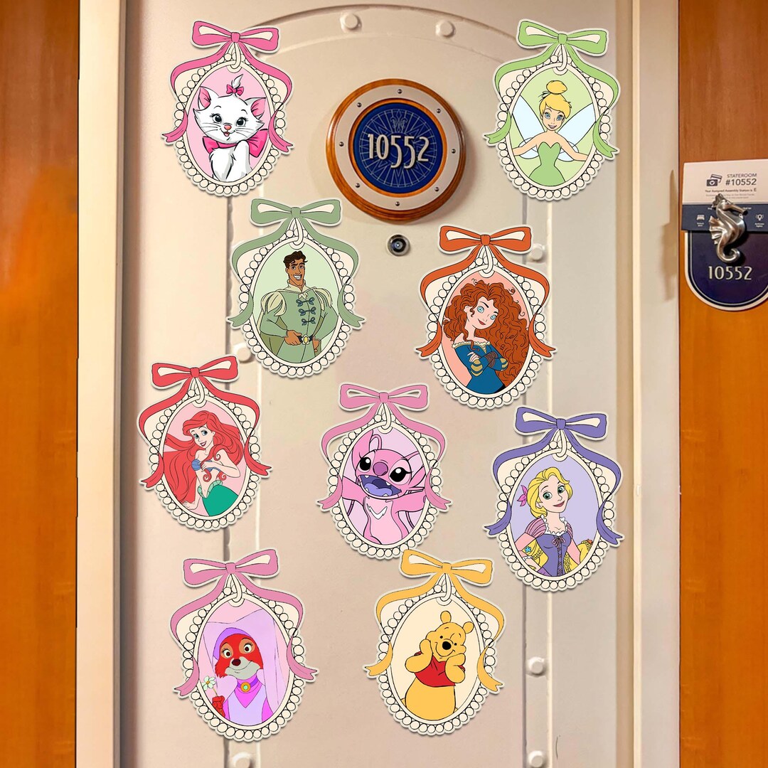 Personalized Disney Princess Character Cruise Magnet, Girl Trip Magnet ...