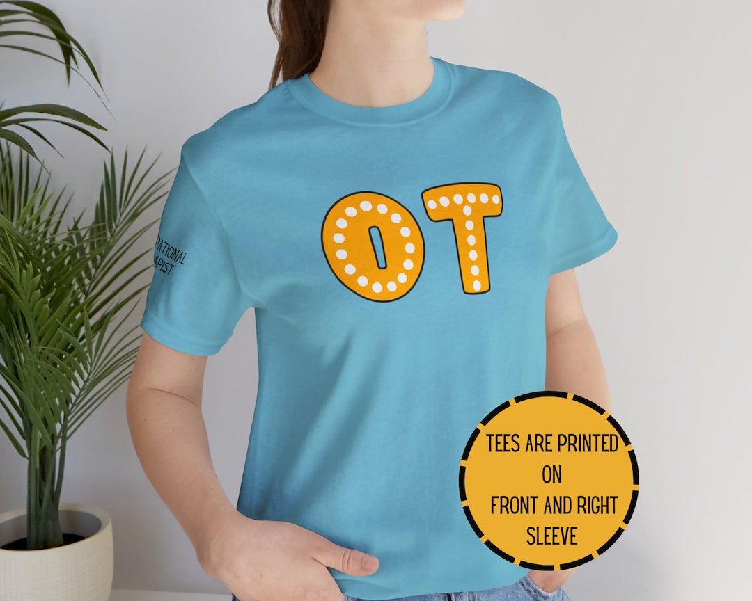 OT Squad Shirt With Job Title on the Sleeve, OT, Occupational Therapist ...
