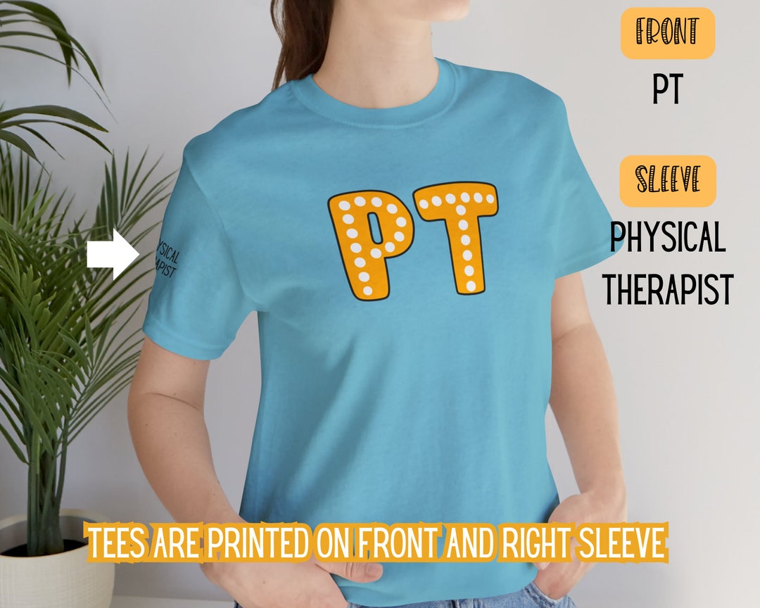 Physical Therapy Squad Shirt With Occupation on the Sleeve, Pt, PT ...