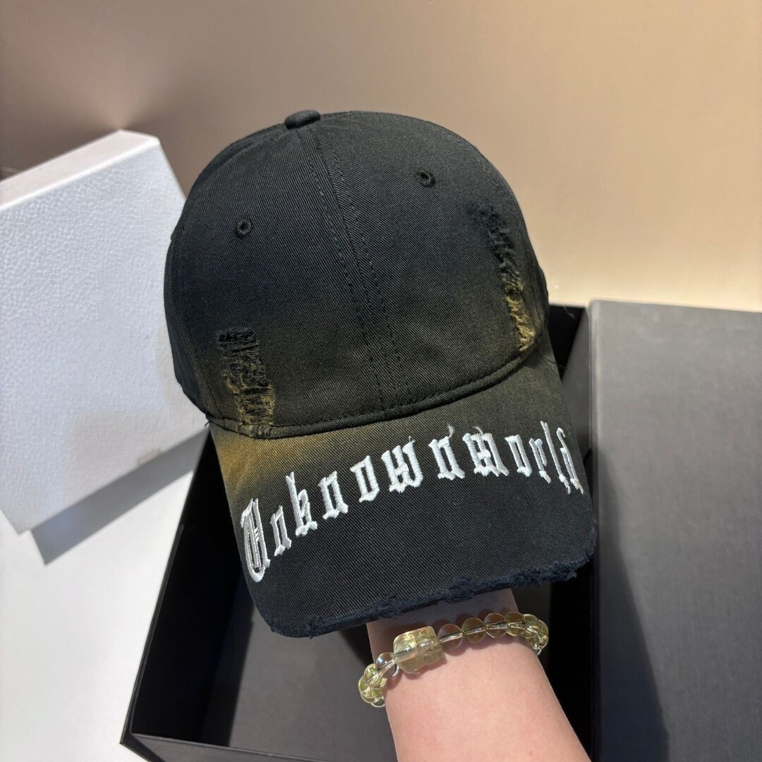 Unknownworld Baseball Cap Y2k Streetwear Hat, Grunge Clothing, Ripped ...