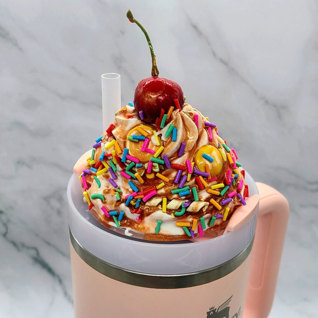 Whipped Topping Stanley Cup Accessoryunique Caramel Drizzled Whipped ...