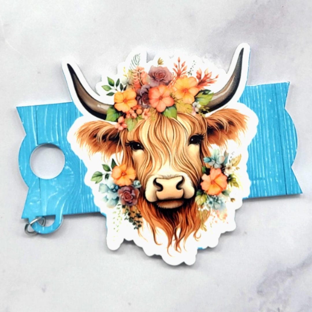 Highland Cow Stanley Toppercow Stanley Topperflower Cow Tumbler ...