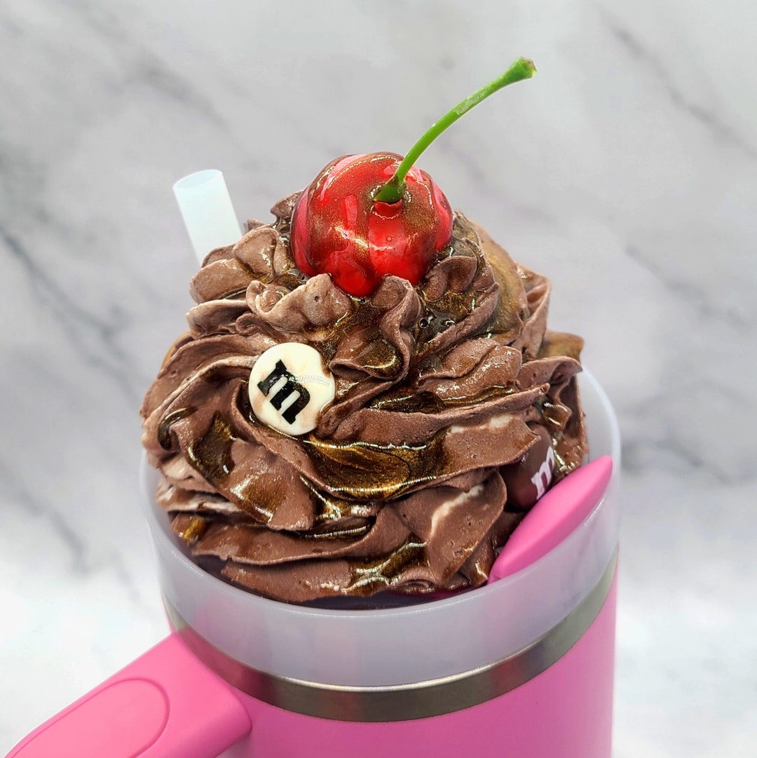 Whipped Topping Stanley Topper With Chocolate Drizzle - Etsy