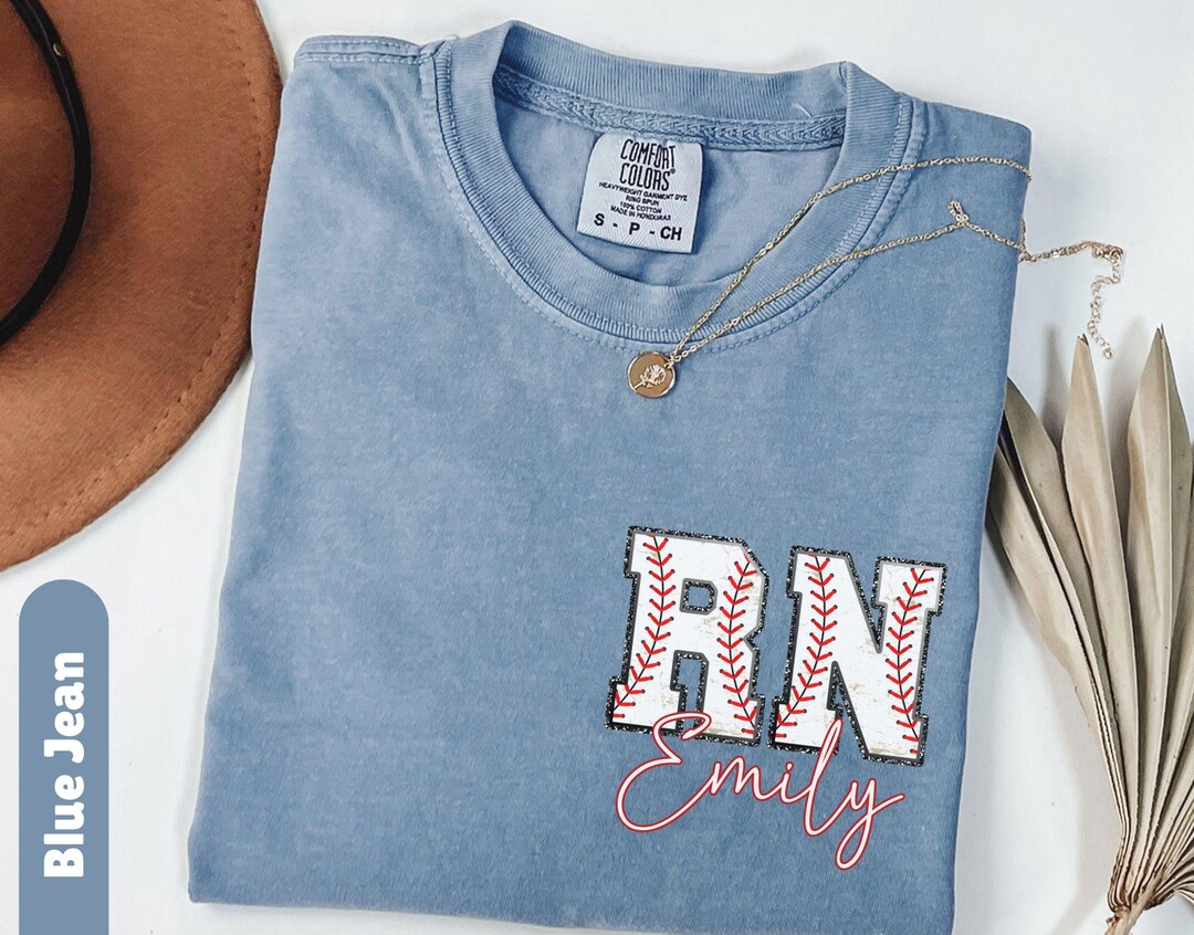 Custom Nurse Shirt, Custom Baseball Bow Shirt, Personalized Baseball ...