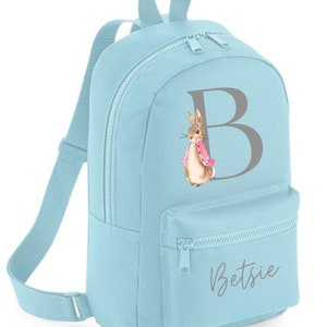 Personalized Flopsy Bunny Backpack - Nursery Rucksack - Etsy