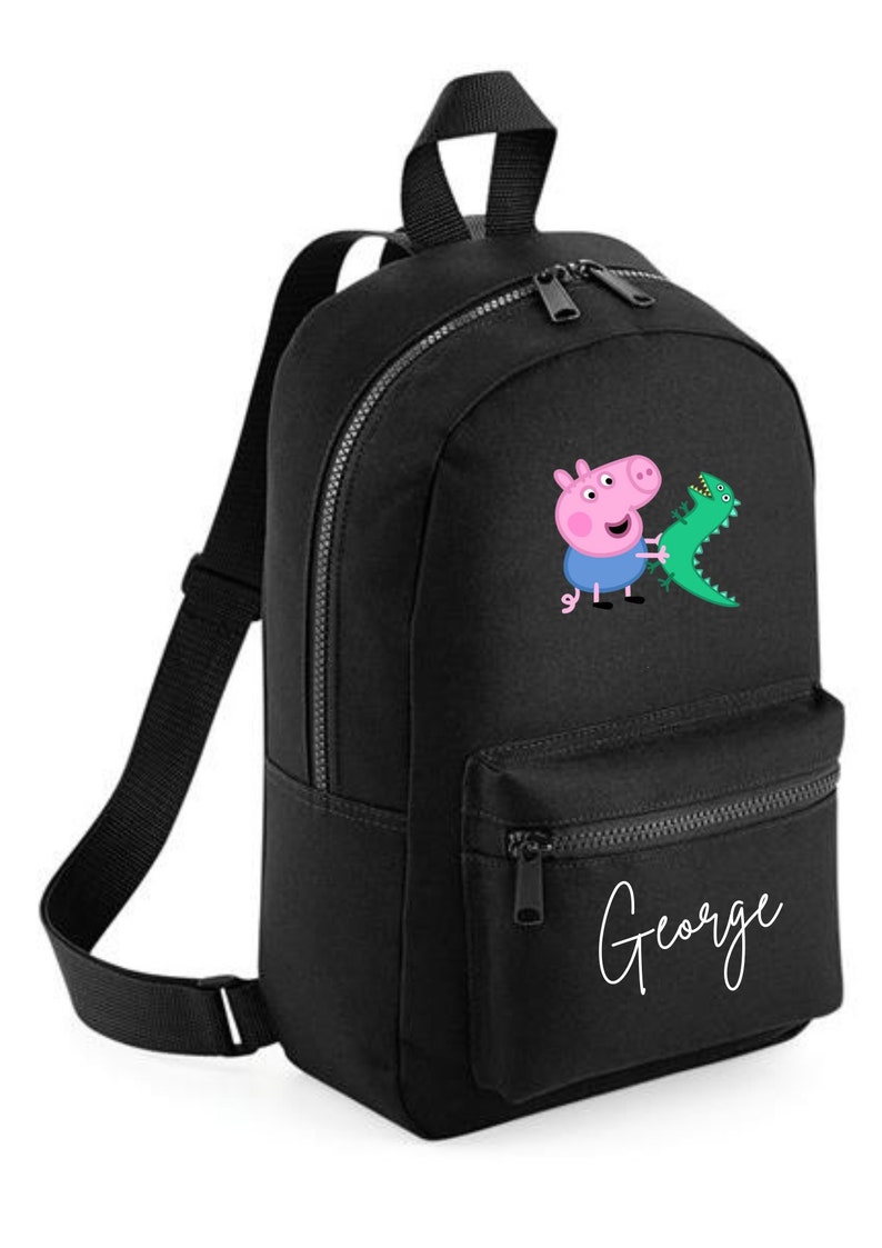 For Children Personalised Peppa Pig or George Pig Backpack ANY NAME ...