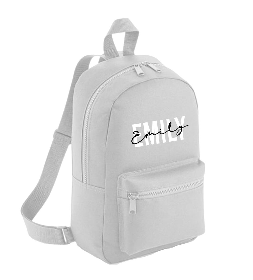 Personalised Name Initial Backpack Navy Girls Boys Pink Kids Nursery ...