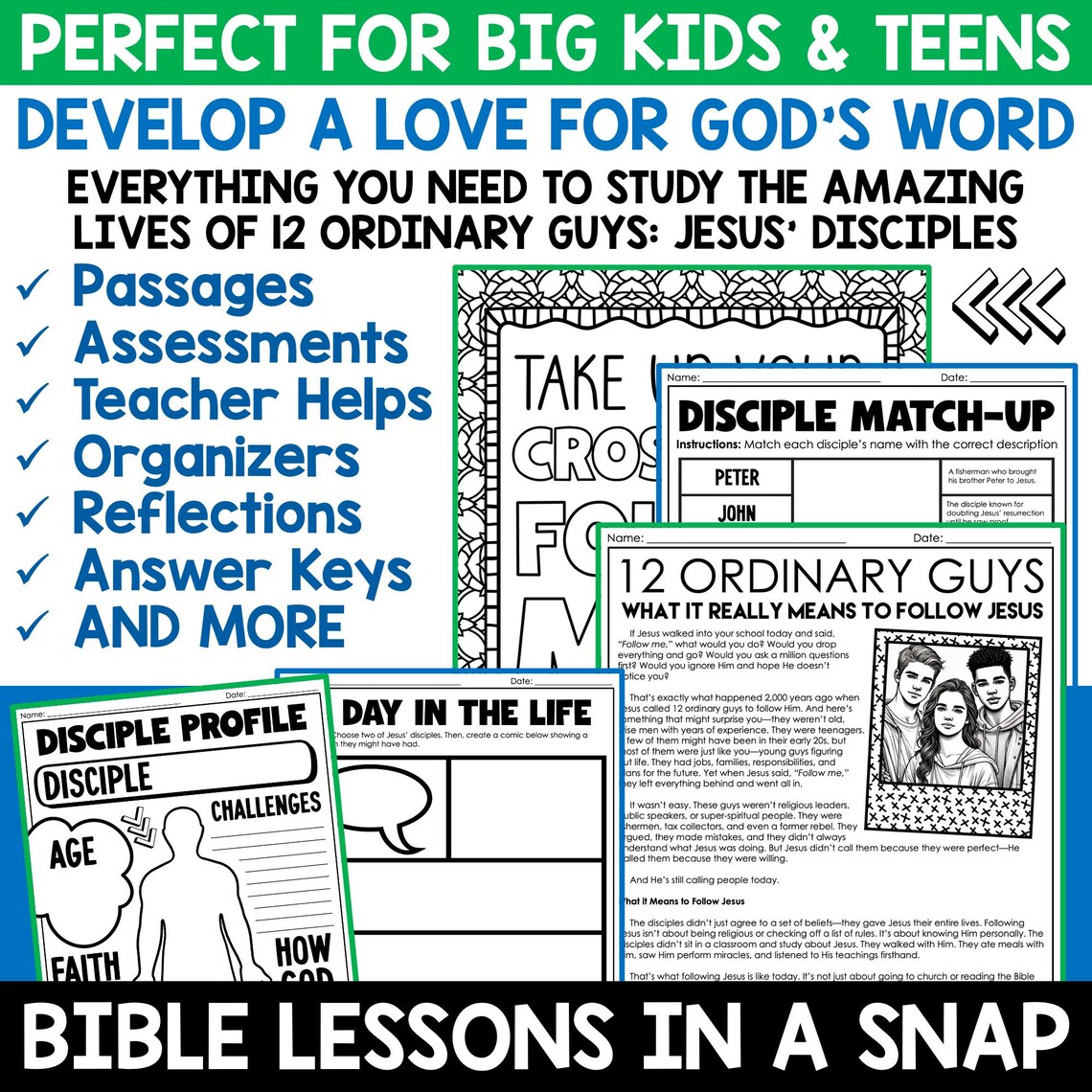 Disciples of Jesus Activities & Reading | Teen Bible Study (digital ...