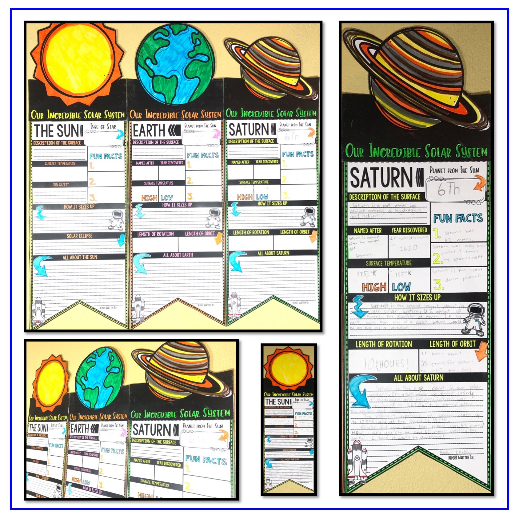 Solar System Planets Craft Activities Research Project Pennants Space ...