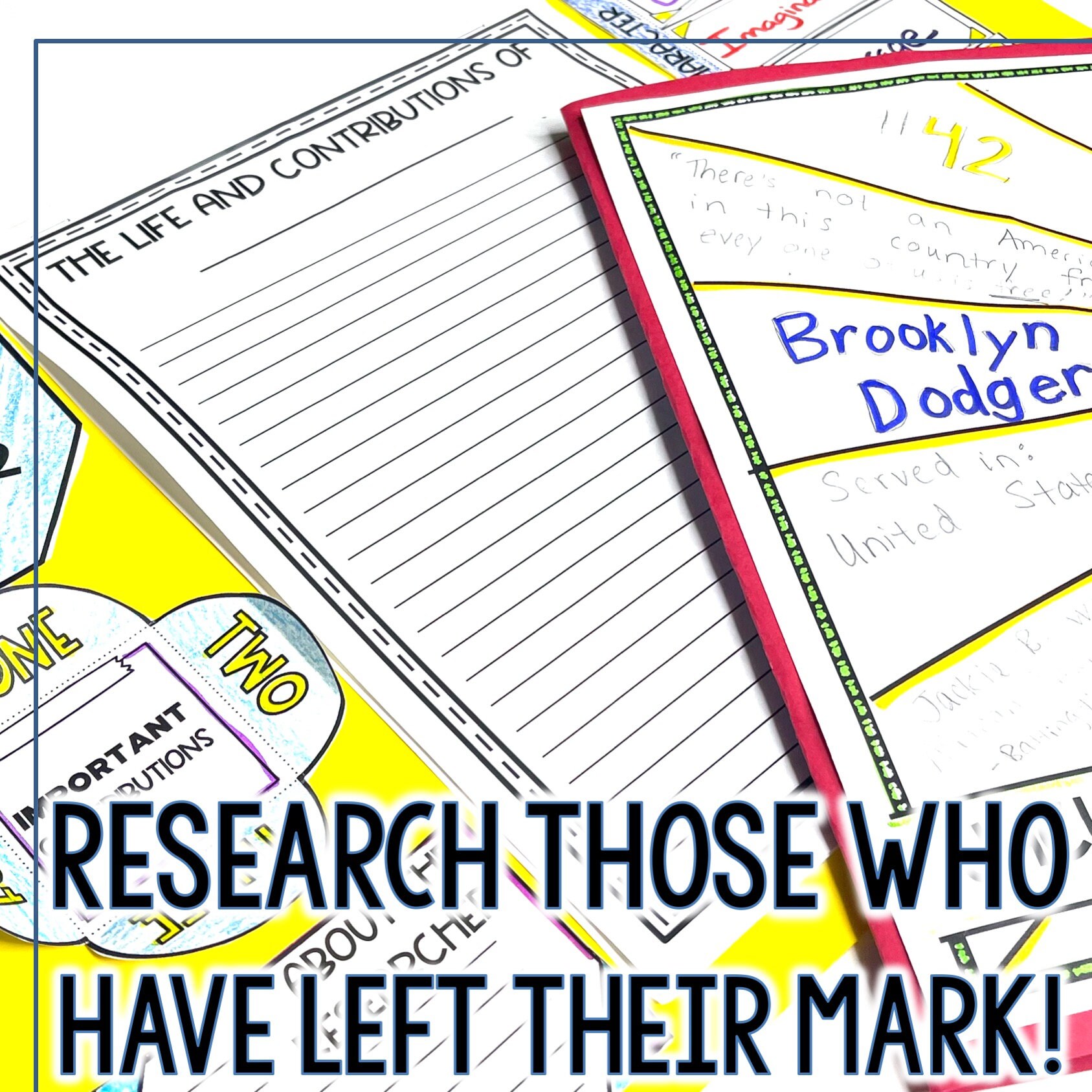 Black History Month Lapbook Project, Black History Biography Activities ...