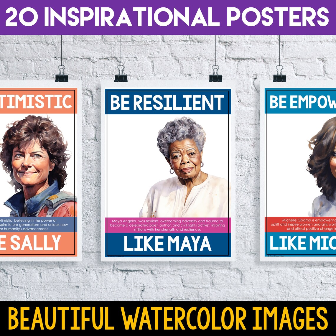 Women's History Month Posters, Printable Classroom Posters, Historical ...