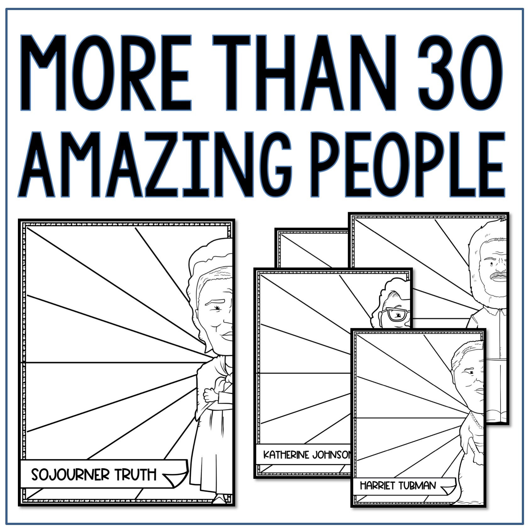 Black History Month Lapbook Project, Black History Biography Activities ...