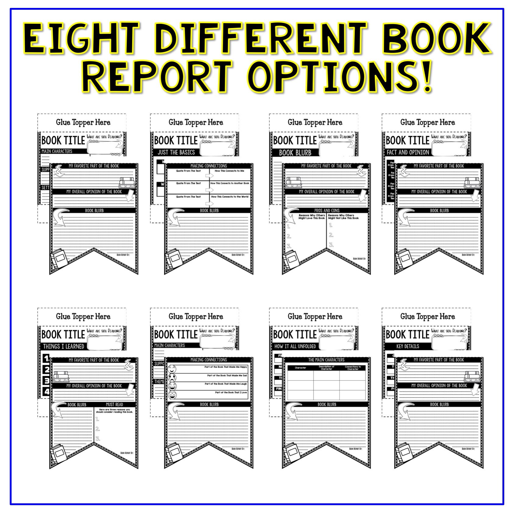 Book Report for Any Book, Book Reviewtemplates, Sumer Reading Book ...