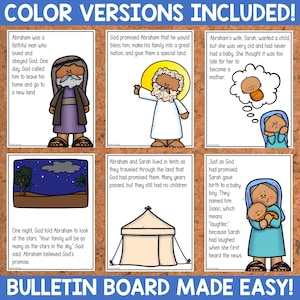 Abraham and Sarah Bible Story Coloring Pages | Sunday School (digital ...