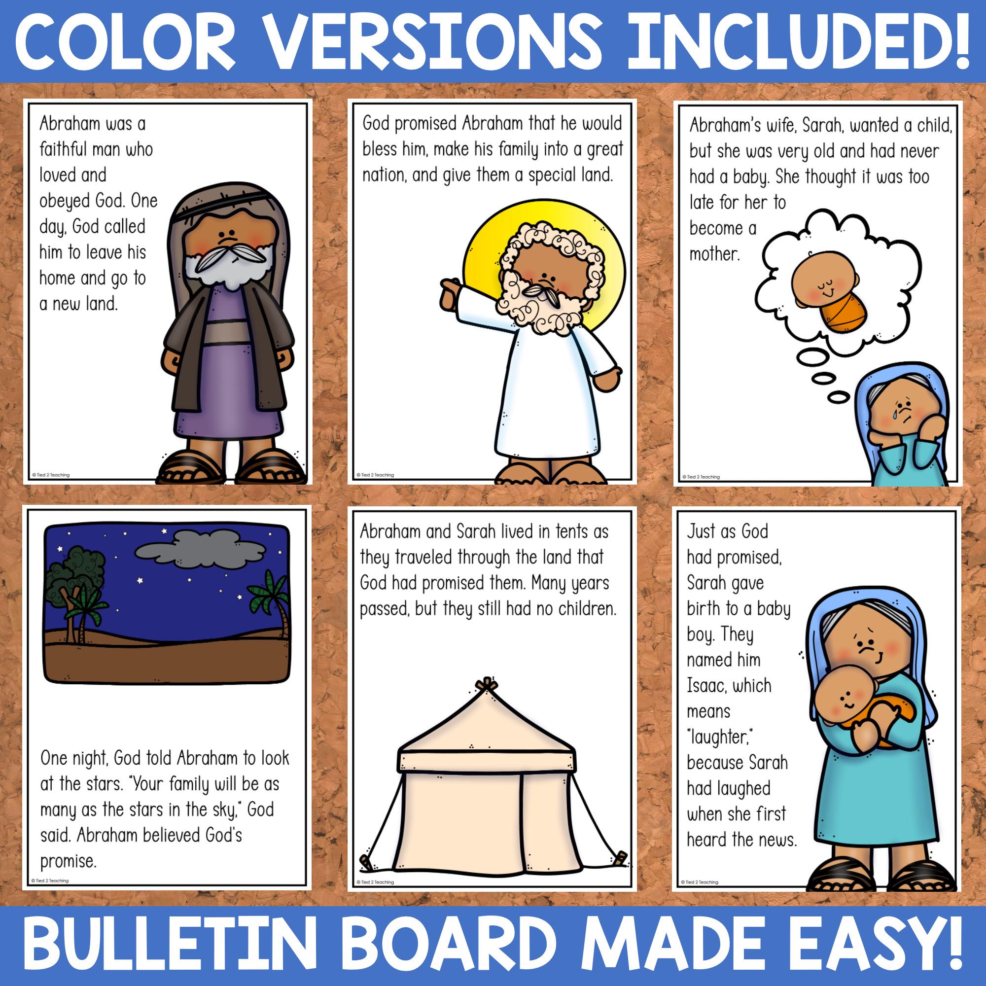 Abraham and Sarah Bible Story Activity | Coloring Pages | Homeschool ...