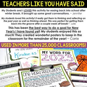 New Years 2024 One Word Resolutions and New Years Activities and Goal ...