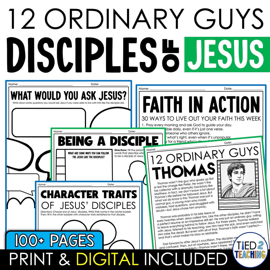 Disciples of Jesus Activities & Reading | Teen Bible Study (digital ...