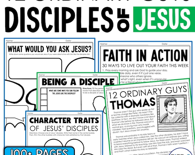 Disciples of Jesus Activities & Reading | Teen Bible Study (digital ...