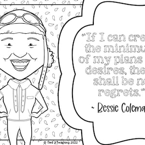 Black History Month Coloring Posters, Figures & Quotes (digital ...