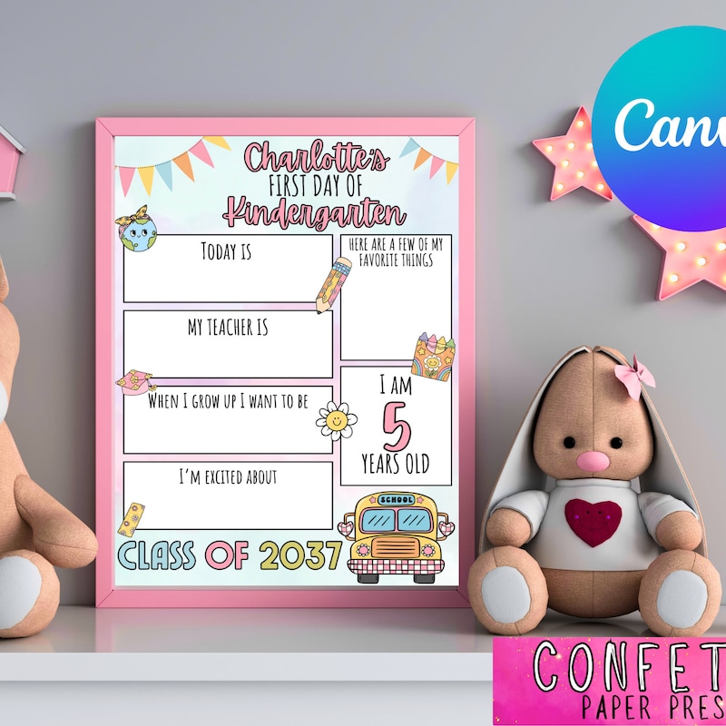 Editable School Sign - Etsy