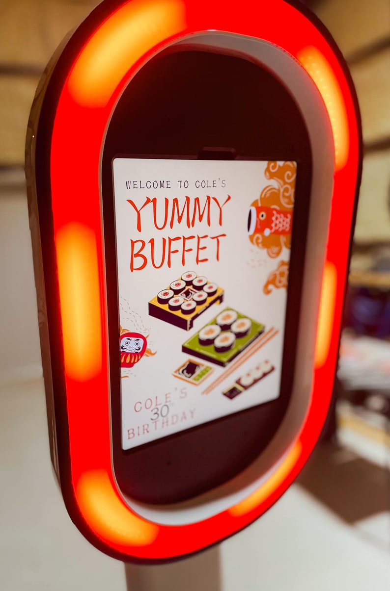 Themed Party Photo Booth Template, Custom- Salsa Photo Booth Template ...