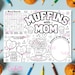 Muffins With Mom Coloring Page Placemat, Activity Sheet, DIGITAL ...