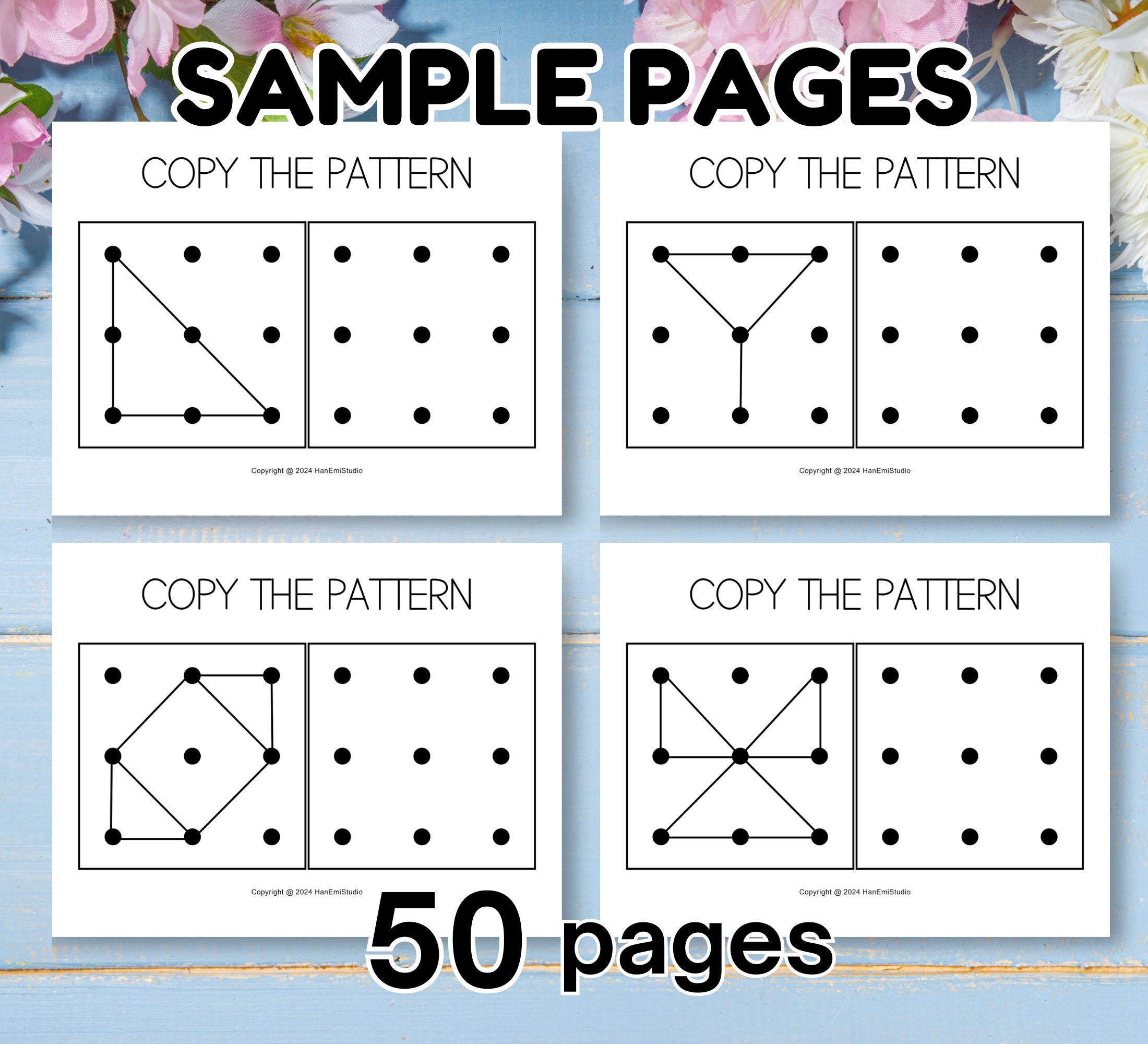 50 Copy the Pattern Worksheets for Ages 4 – 5; Repeat the Pattern ...