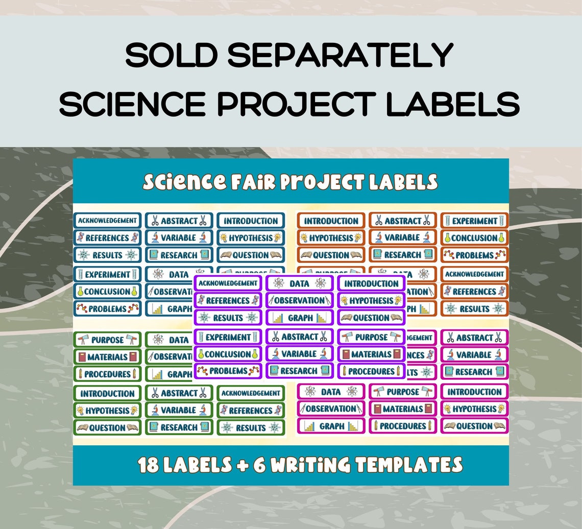 Science Project Report Template With Detailed Instructions; Science ...