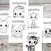 30 Animal Coloring Page for Kids; Printable Coloring Book; Kids ...