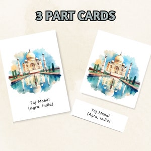 84 World Famous Landmark Flashcards; Landmarks Flashcards; Printable ...