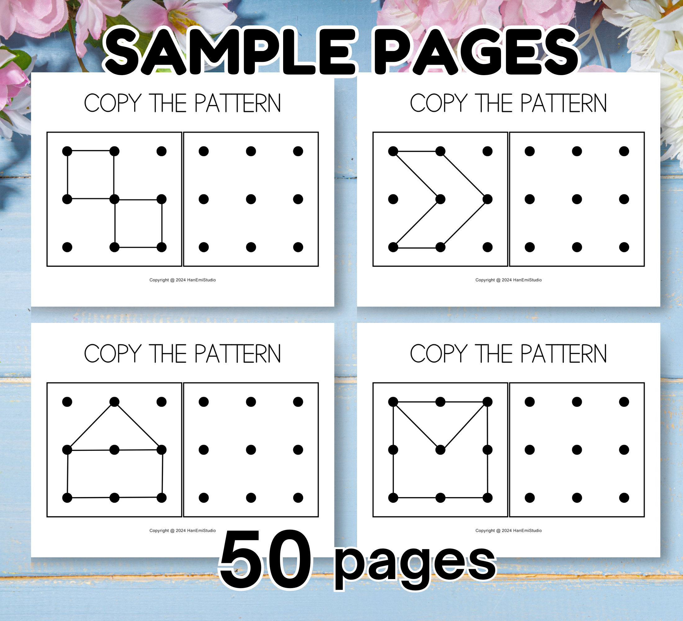 50 Copy the Pattern Worksheets for Ages 4 – 5; Repeat the Pattern ...