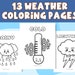 13 Printable Weather Coloring Pages for Kids; Coloring Book for Kids ...