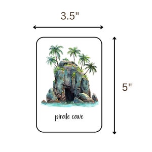 44 Watercolor Pirate Vocabulary Flashcards for Kids; Kids Learning ...